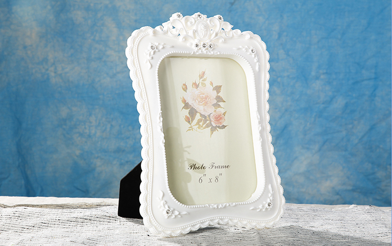 White Lace-embossed Rectangular Picture Frames | The Other Aesthetic