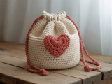 Crochet Drawstring Bag Free Pattern Tutorial The Painted Hinge
