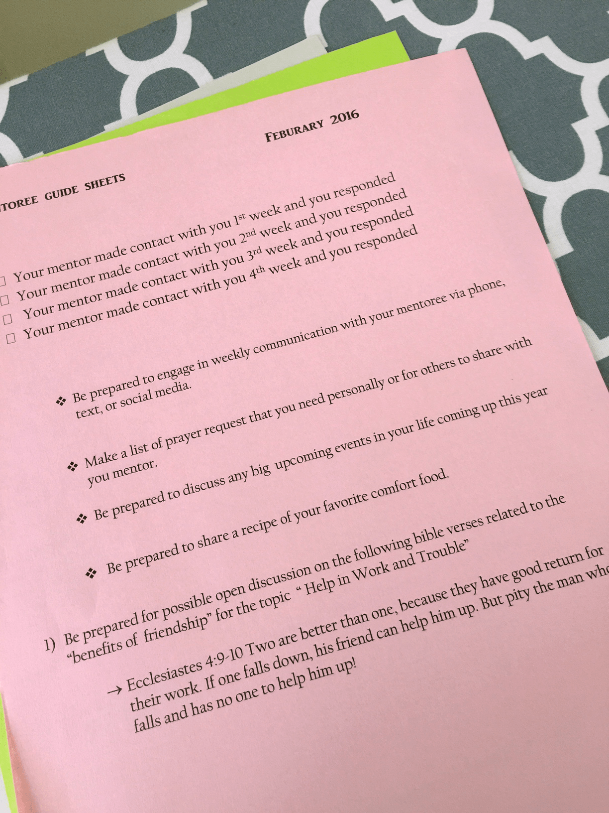 Connections: How to Set Up a Women's Mentoring Program - The Ruffled Mango