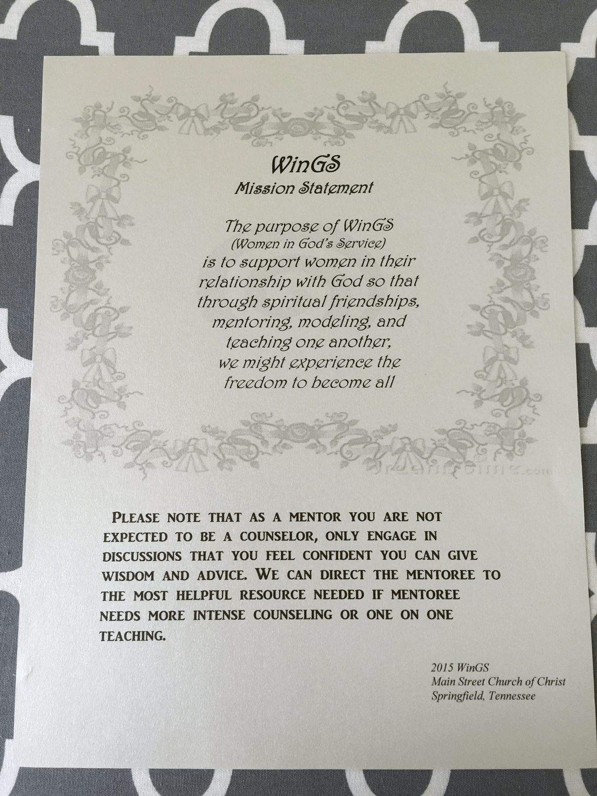 Connections: How to Set Up a Women's Mentoring Program - The Ruffled Mango