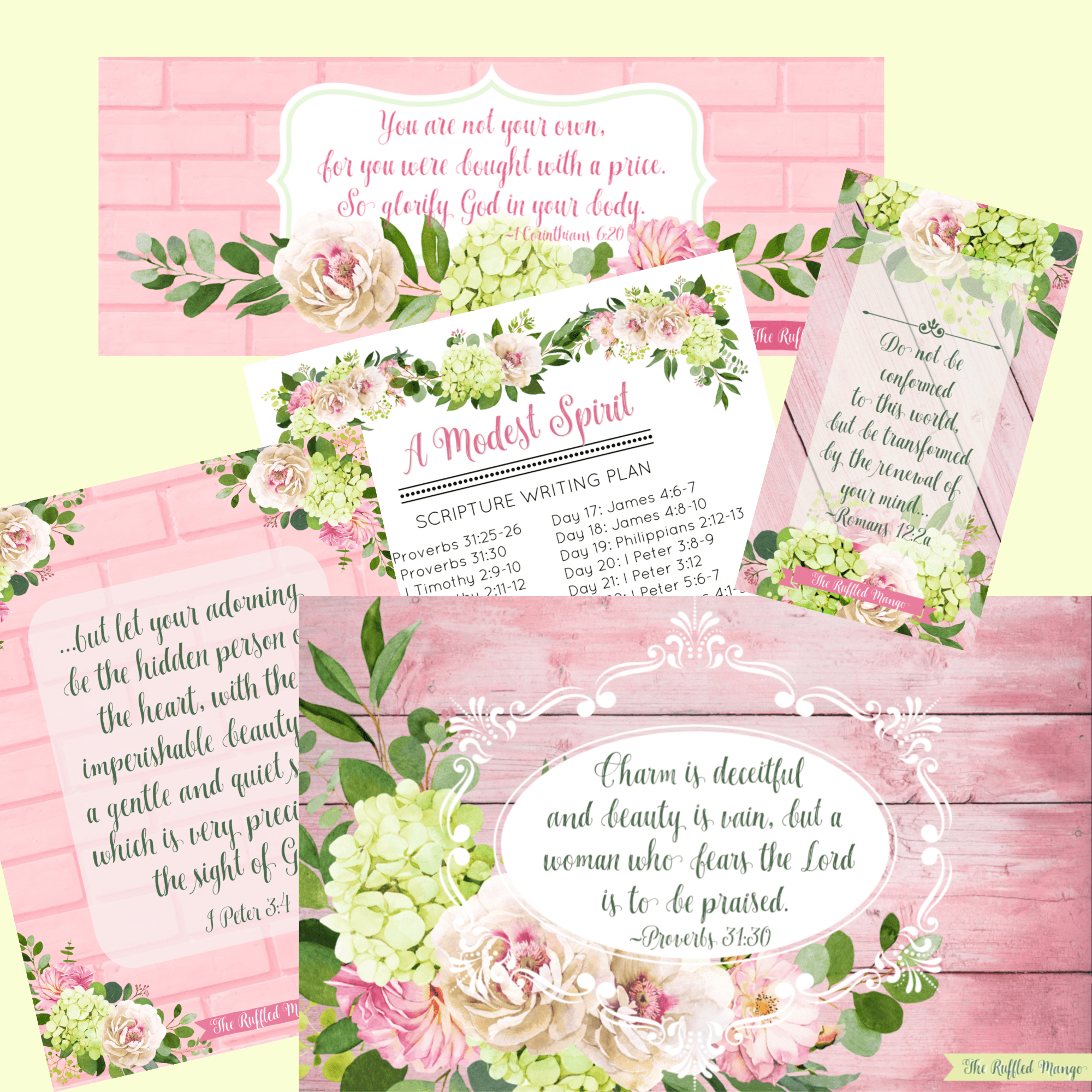 A Modest Spirit - NEW Bible Study on Modesty - The Ruffled Mango