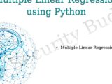 Ridge Regression Using Python The Security Buddy