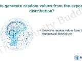 How To Generate Random Values From The Exponential Distribution The