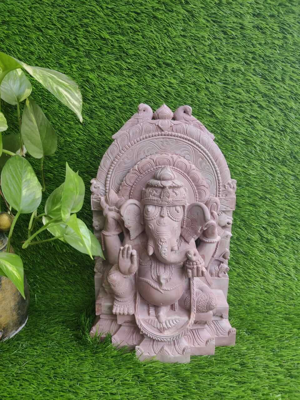 Lord Ganesha Idol 12" Buy Uniquely Carved - The Stone Studio
