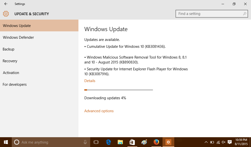 KB3081436, KB890830, KB3087916 Updates for Windows 10 now available ...