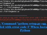 Command Python Setup Py Egg Info Failed With Error Code 1