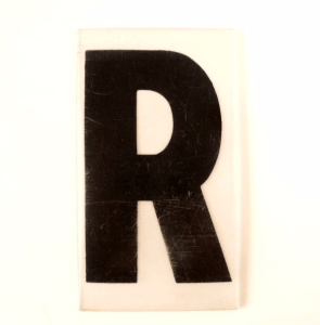 Letter R Sign - ThirdShift Vintage Blog