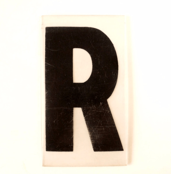 Letter R Sign - ThirdShift Vintage Blog