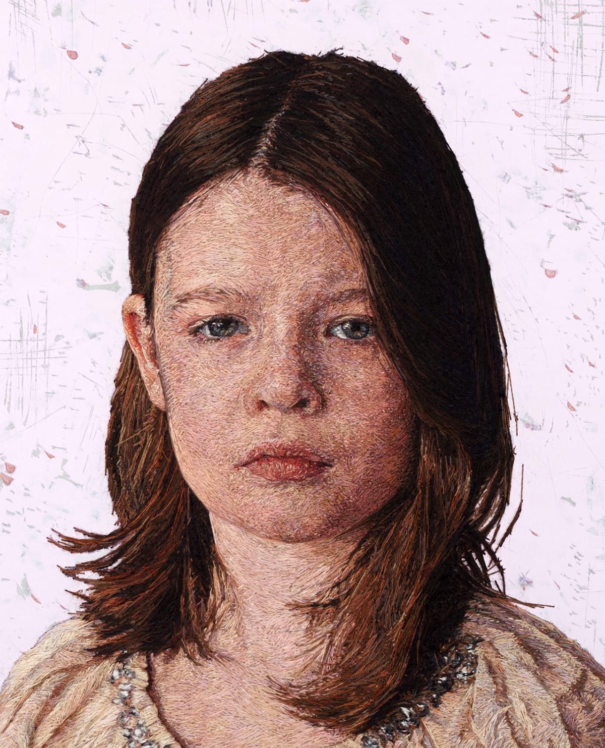 Thread Paintings: Densely Embroidered Portraits by Cayce Zavaglia ...