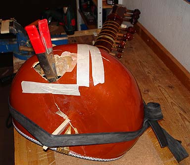 Reparos{3 – Sitar repair: broken tumba | Sitar-Raag