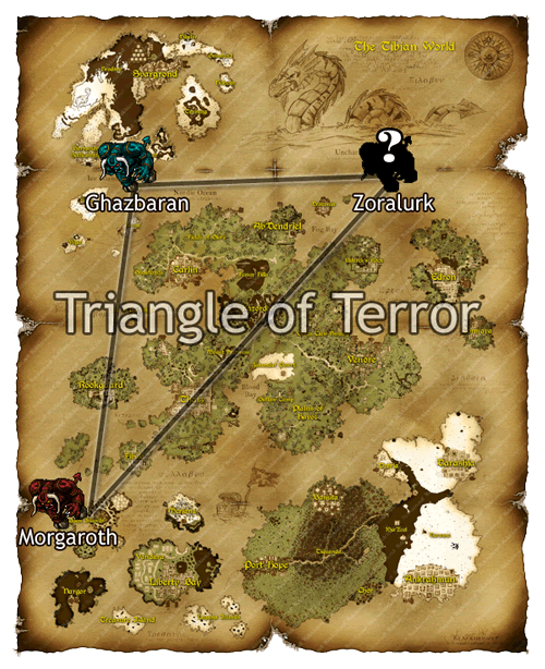 The Triangle of Terror «Tibia quests Tibia quests