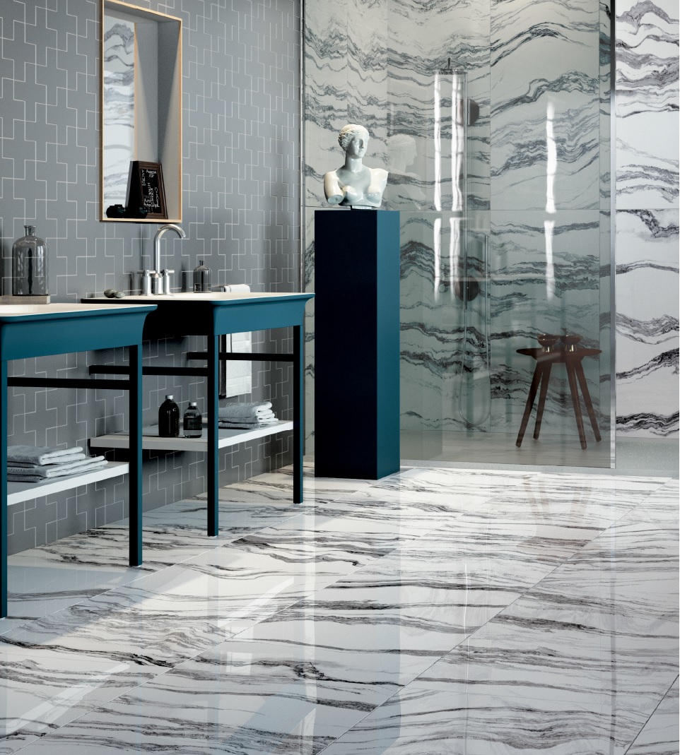 Artistic Tile’s Allora Eloquently Mimics Italian Marble – Tileometry