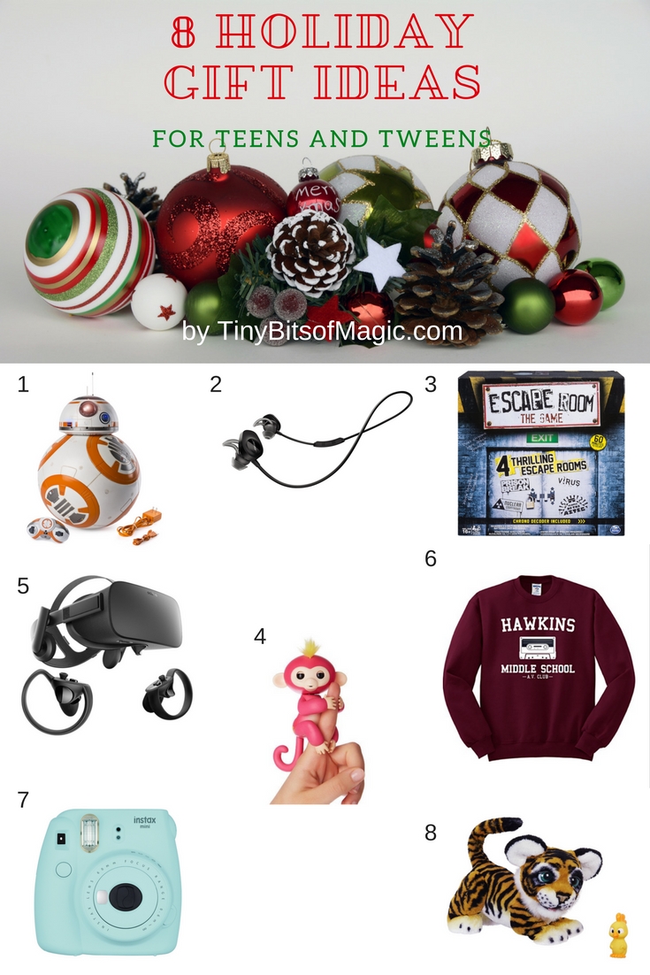 8 Holiday Gift Ideas for Teens/Tweens | Tiny Bits of Magic