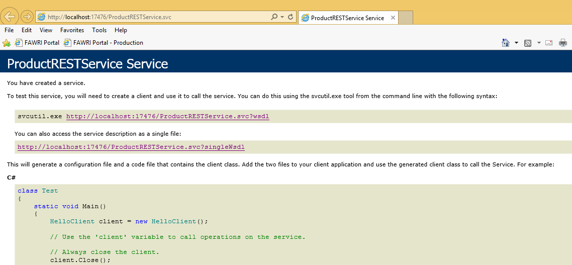 WCF RESTful Service – Anil Kumar