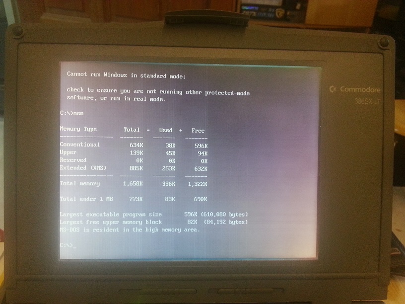 Commodore 386SX-LT Laptop | ToughDev