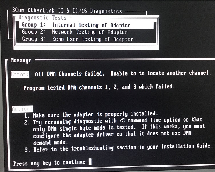 Setting up 3COM Etherlink 16 ISA network card | ToughDev