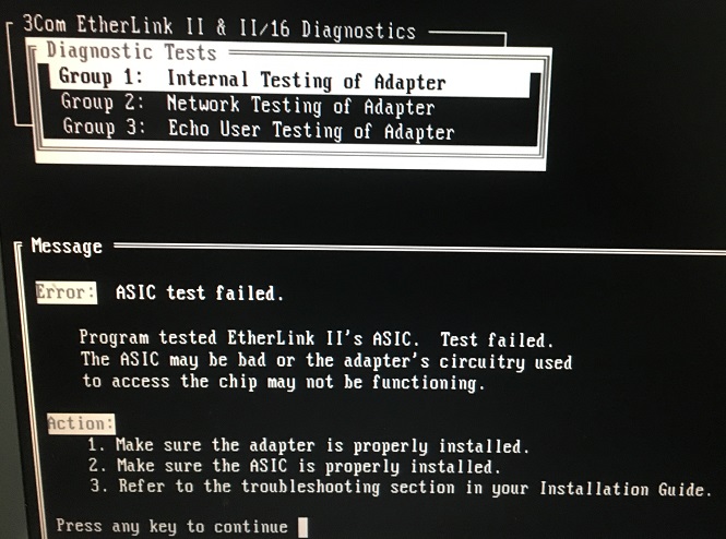 Setting up 3COM Etherlink 16 ISA network card | ToughDev