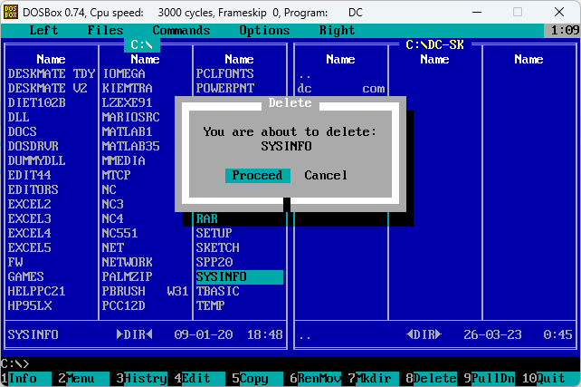 Fun with orthodox file managers: Norton Commander, DOS Controller and ...
