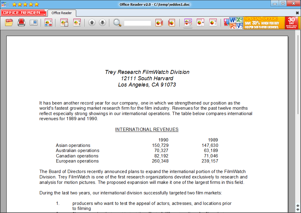Office Reader 2.0, the best Word/Excel/Powerpoint/RTF/PDF viewer with ...