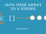 Convert Java Char Array To A String