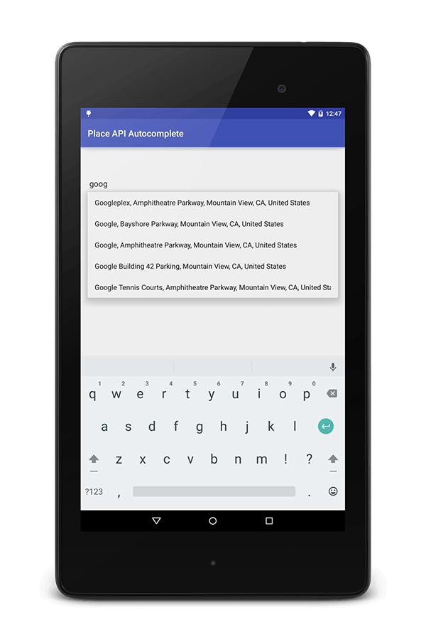 Android Places API: Autocomplete with getPlaceByID - Truiton