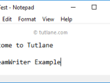 C Streamwriter Tutlane