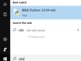 Python Idle Ide Tutlane