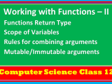 Python Functions Class12 4 Important Insights Of Functions