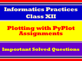 Important Plotting With Pyplot Assignments Class 12 Ip Tutorialaicsip