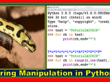 String Manipulation In Python Tutorialaicsip