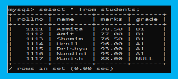 Comprehensive Notes MySQL DML Commands Class 11