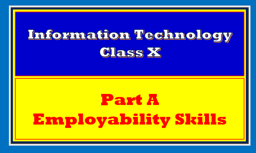 CBSE Skill Education Part A Employability Skills Class 10 | TutorialAICSIP
