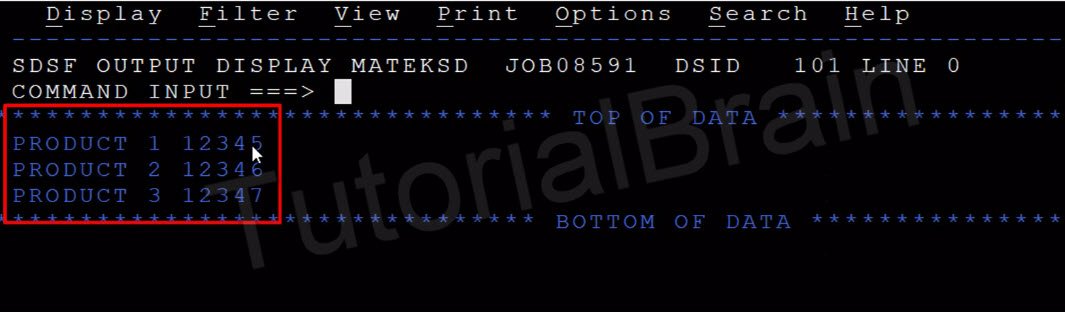 COBOL Arrays - Internal Table — TutorialBrain