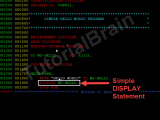 Cobol Display Statement Tutorial Tutorialbrain