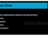 Css Position Tutorialbrain
