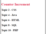 Css Counters Tutorialbrain