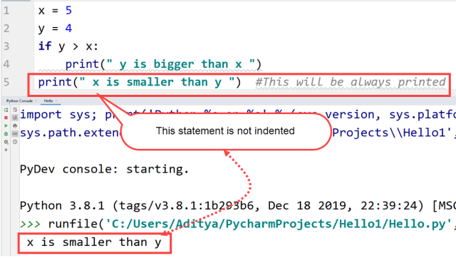 Python if else condition — TutorialBrain