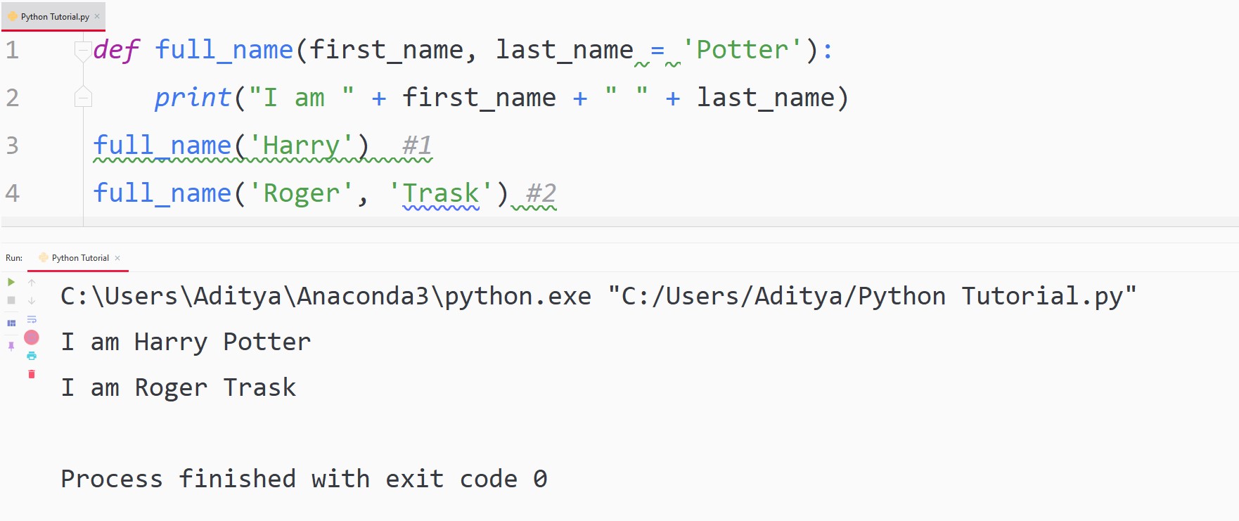 Python Functions — TutorialBrain