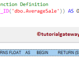 User Defined Functions In Sql