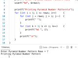 C Program To Print Inverted Half Pyramid Pattern Of Numbers Free Math
