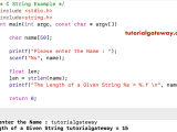 C String