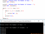 C Program To Print Number Pattern 2