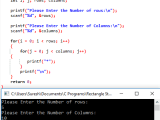 C Program To Print Rectangle Star Pattern