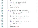 C Program To Print H Star Pattern