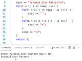 C Program To Print Pyramid Star Pattern