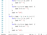 C Program To Print Sandglass Number Pattern