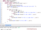 Java Leap Year Program