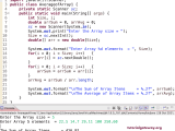 Java Program To Calculate Average Of An Array