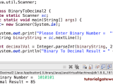 Java Program To Convert Binary To Decimal Java Code Korner Number Of