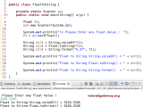 Java Program To Convert Float To String